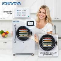 China 4kg/batch Stainless Steel Home Freeze Dryer with One-key Start and Clear Acrylic Door for sale