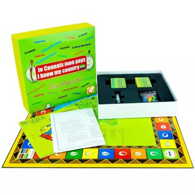 China Custom Logo Design Printing Paper Cooperative Table Games For Family And Child for sale