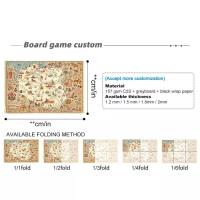 China Custom Logo Design Family Table Game Paper Printing Blank Adult Board Game With Accessories for sale