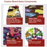 China Custom Logo Design Family Table Game Paper Printing Blank Adult Board Game With Accessories for sale