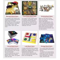 China Custom Logo Design Family Table Game Paper Printing Blank Adult Board Game With Accessories for sale
