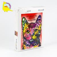 China 4 Color Printing Wooden Puzzles For Adults 1000pcs Jigsaw Glossy Varnish for sale