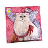 China The Angel Cat Game Custom Wooden Puzzles For Adults Develops The Brain 500 Piece Jigsaw Puzzle for sale