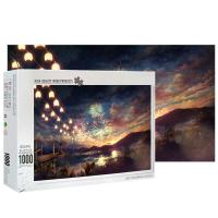 China Custom Artwork Christmas Paper Puzzles Educational 1000 Piece Jigsaw Puzzles For Adults for sale