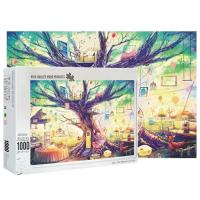 China Custom Artwork Christmas Paper Puzzles Educational 1000 Piece Jigsaw Puzzles For Adults for sale