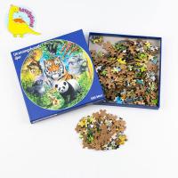 China 500pc Round Popular Jigsaw Puzzles Greyboard 1000pcs Custom Puzzle Maker Wholesale for sale