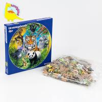 China 500pc Round Popular Jigsaw Puzzles Greyboard 1000pcs Custom Puzzle Maker Wholesale for sale