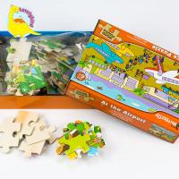 China 2.3mm Jigsaw Educational Toys With Poster Wooden 100 Piece Puzzles For Adults for sale