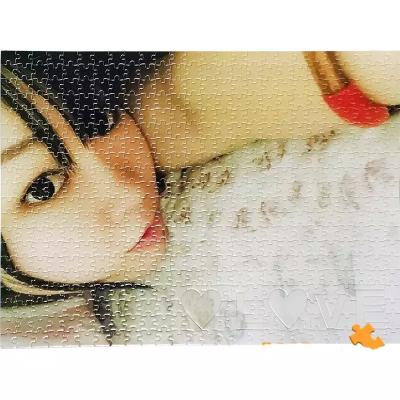 China Teenagers Heat Transfer Puzzle Custom Sunrise Scenery Printing Sublimation Jigsaw For Adults for sale