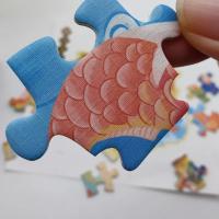 China Cartoon Picture Wholesale Puzzle Manufacturers With Box Packaging Custom Printed 50-200 Piece Jigsaw for sale
