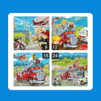 China In Stock 4 In 1 Paper Puzzles Printable Animals Cartoon Educational Wooden Puzzles Child Jigsaw Puzzle for sale