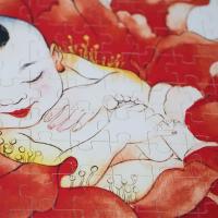 China 2.3mm Jigsaw Wood Block All Kinds Finished Puzzle With Frame Custom Printing for sale