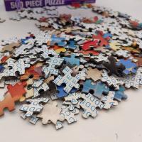 China Educational Toy Big Wooden Puzzles Custom Cardboard Single Shape Wooden Puzzle DIY 300 Piece Jigsaw for sale