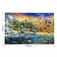 China Greyboard Cartoon Wooden Animal Puzzle For Adults DIY Business 1000 Jigsaw Puzzle for sale