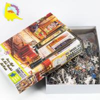 China 1.8-2.2mm Jigsaw Puzzle Manufacturer 4 Color Printing 1000 Piece Photo Jigsaw for sale