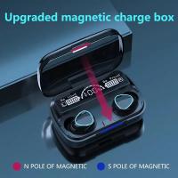 China Bt 5.0 Bluetooth Over Ear Headphones Tws Led Waterproof Wireless for sale