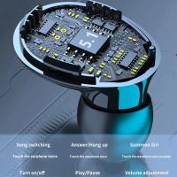 China Bt 5.0 Bluetooth Over Ear Headphones Tws Led Waterproof Wireless for sale