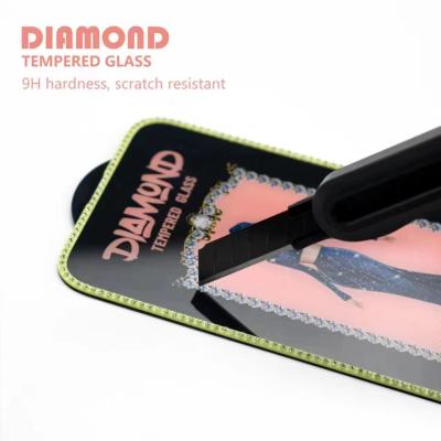 China Luxury High quality Anti static AB glue HD hardness tempered glass phone screen protector film for iphone 15 pro max for sale