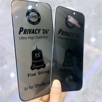 China Factory Wholesale Price Hd Clear Anti-Static Full Coverage Phone Privacy Tempered Glass Screen Protector for sale
