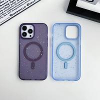 China Transparent Luxury Cell Phone Case Wireless TPU Anti Fall Magnet Phone Case for sale