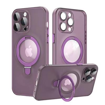 China Frosted Clear Luxury Cell Phone Case Anti Fall OEM With A Lens Film for sale