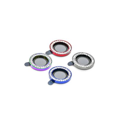 China Aluminium Alloy Lens Diamond Screen Protector Metal Tempered Glass for sale