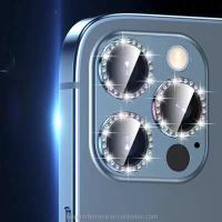 China Aluminium Alloy Lens Diamond Screen Protector Metal Tempered Glass for sale