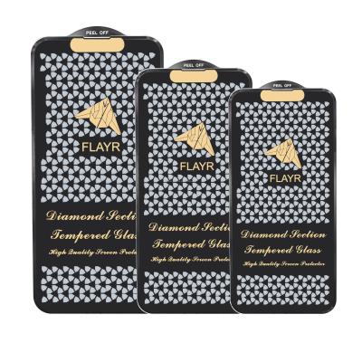 China Diamond Tempered Glass Full Phone Protection Film ODM Large Arc for sale