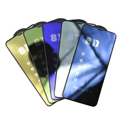 China 8D Mirror Effect HD Clear Screen Protector Full Covered Tempered Glass for sale