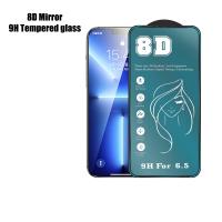 China 8D Mirror Effect HD Clear Screen Protector Full Covered Tempered Glass for sale