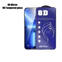 China 8D Mirror Effect HD Clear Screen Protector Full Covered Tempered Glass for sale