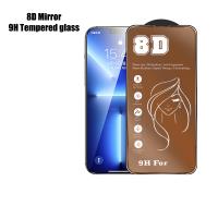China 8D Mirror Effect HD Clear Screen Protector Full Covered Tempered Glass for sale