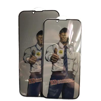 China Anti Dust 9H Privacy Screen Protector Tempered Glass Blue Gorilla for sale
