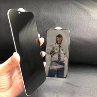 China Anti Dust 9H Privacy Screen Protector Tempered Glass Blue Gorilla for sale