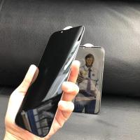 China Anti Dust 9H Privacy Screen Protector Tempered Glass Blue Gorilla for sale