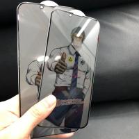 China Anti Dust 9H Privacy Screen Protector Tempered Glass Blue Gorilla for sale