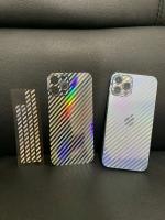 China PVC TPU Screen Protector Gradient Carbon Fiber Mobile Phone Protection Sticker for sale