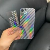 China PVC TPU Screen Protector Gradient Carbon Fiber Mobile Phone Protection Sticker for sale