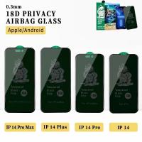 China 18D Turtle glass  Anti-SPY Airbag screen protector for iPhone 14 pro max OPPO RENO 8 PRO VIVO X80 PRO for sale