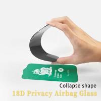 China 18D Turtle glass  Anti-SPY Airbag screen protector for iPhone 14 pro max OPPO RENO 8 PRO VIVO X80 PRO for sale