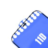 China 11D full screen protective film dust net large arc full screen screen printing high aluminum tempered glass for iPhone 14 max for sale