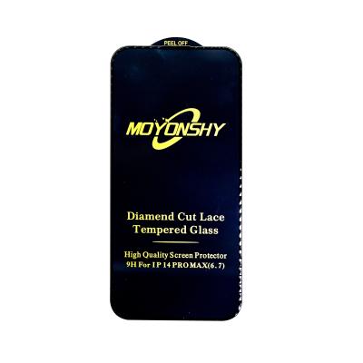 China Diamond Lace Glass Screen Protective Film For IPHONE 15PRO MAX for sale