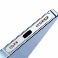 China Metal Dust Net Anti Dust Transparent Screen Protector For IPhone 15 13 Pro 14  Pro Max for sale