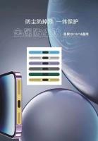 China Metal Dust Net Anti Dust Transparent Screen Protector For IPhone 15 13 Pro 14  Pro Max for sale