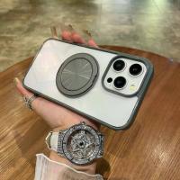 China Slim Magnetic Flip Case with Card Slots and Kickstand for iPhone for sale