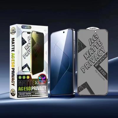 China Privacy Screen Protector With Oleophobic Coating And Anti Fingerprint AF Vacuum Plating for sale