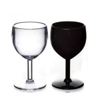 China Recyclable Reusable Plastic Wine Glasses Cocktail Champagne Goblet For Bar Party for sale