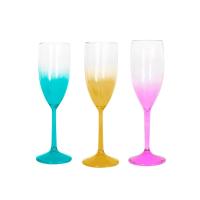 China Reusable Plastic Champagne Glass Acrylic Champagne Flutes for Hotel for sale