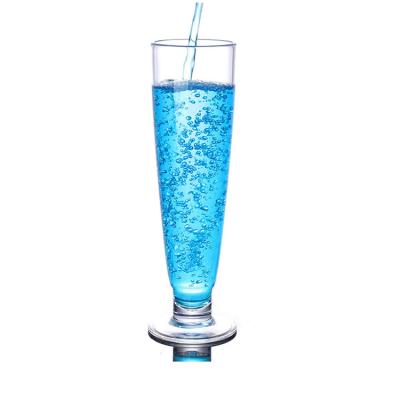 China Shatterproof Reusable Sling Plastic Martini Glass Juice Cup 350ml 12oz for sale
