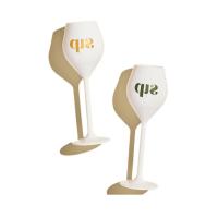 China Yellow Pink Veuve Clicquot Plastic Champagne Glass Unbreakable 130ml 4oz for sale